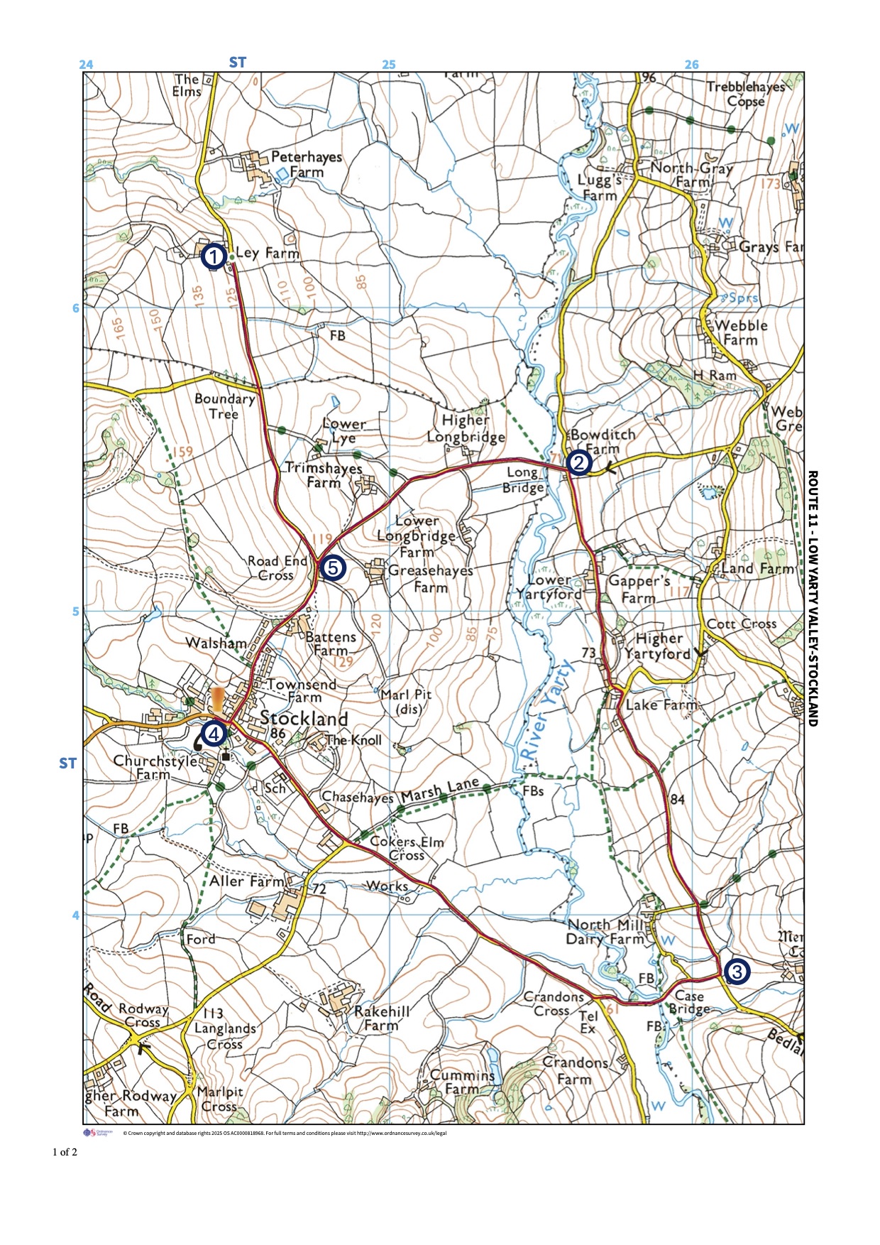 11 Low Yarty Valley to Stockland – Ley Farm Cottages