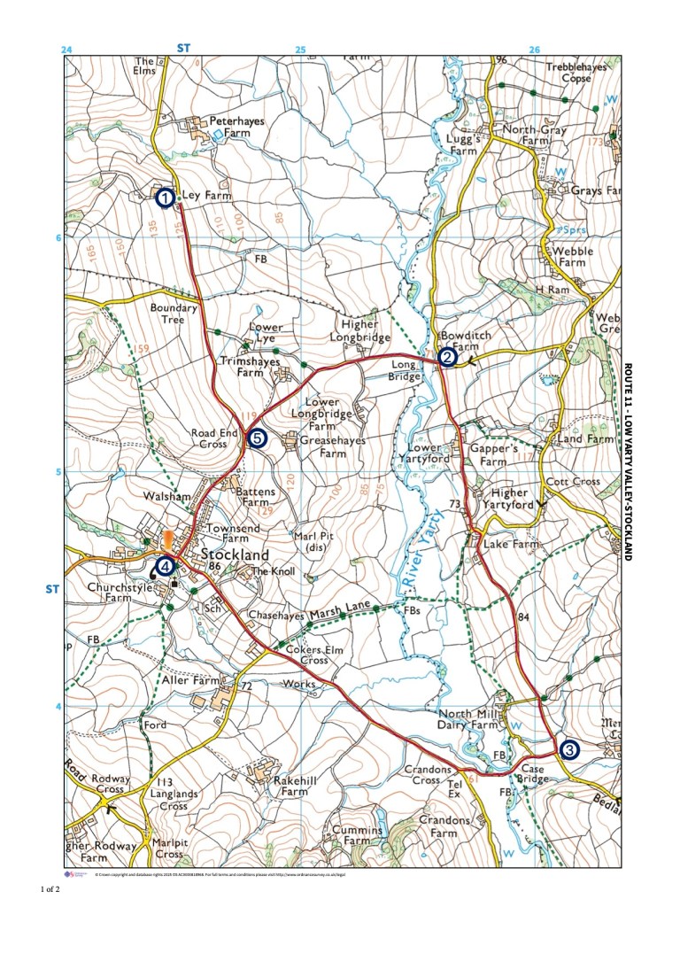 11 Low Yarty Valley to Stockland – Ley Farm Cottages